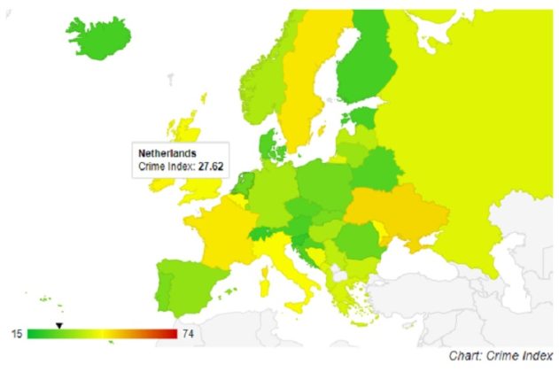 Voelen de mensen in Europa zich veilig? - Europa criminaliteit index ...