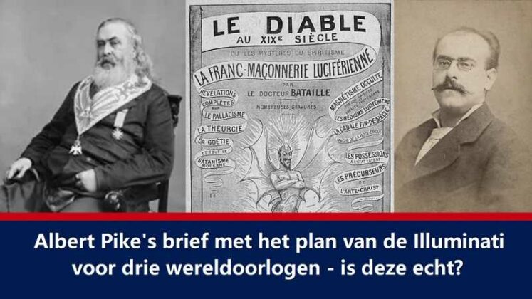 Albert Pike's brief met het plan van de Illuminati voor drie ...